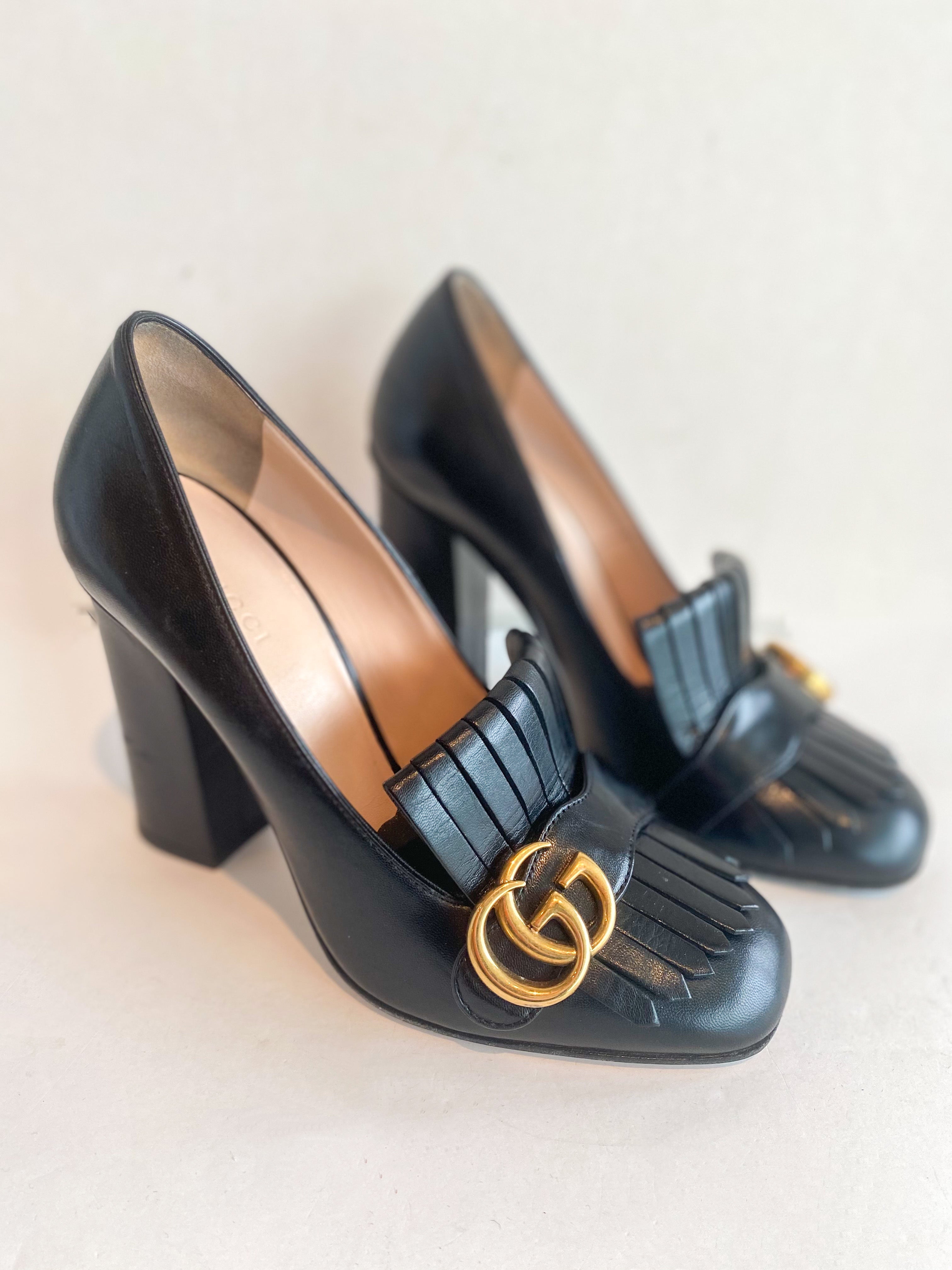 Gucci Marmont Logo Pumps